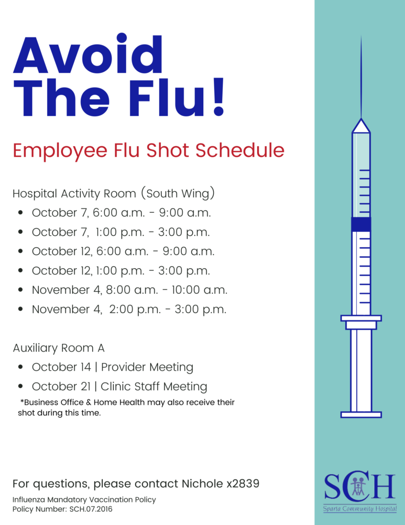 Employee Flu Shots | Sparta Community Hospital